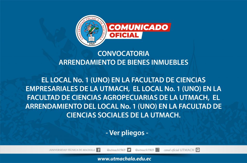 UTMACH | Universidad Técnica de Machala UTMACH | Universidad Técnica de Machala